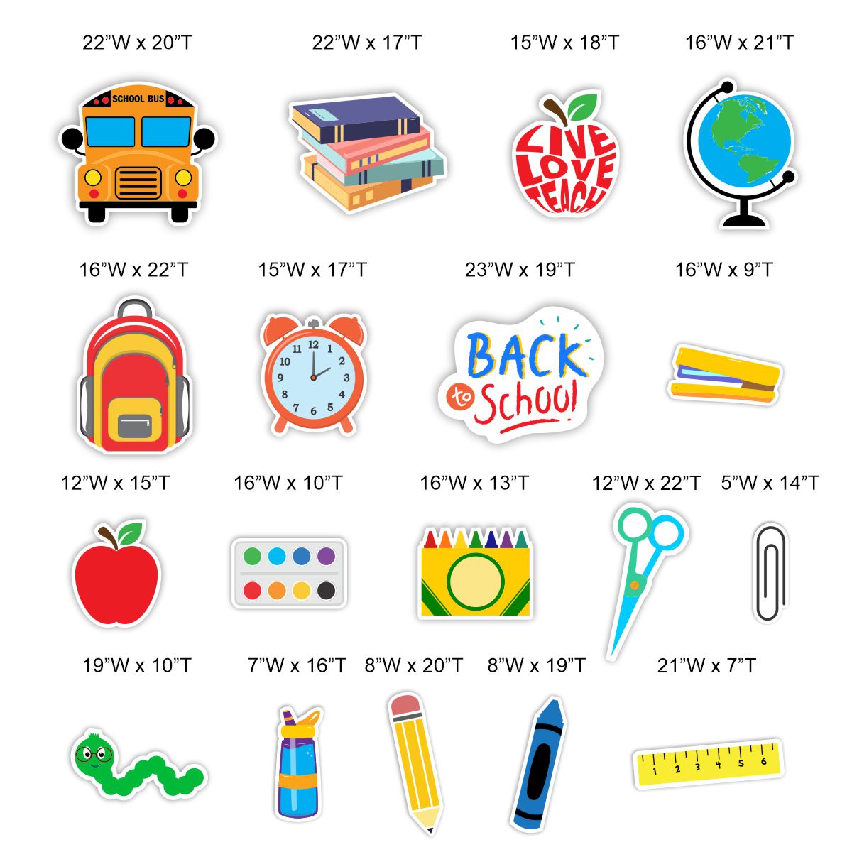 Back To School Bundle Set - 4' x 8' Sheet Facebook Member Exclusive ...