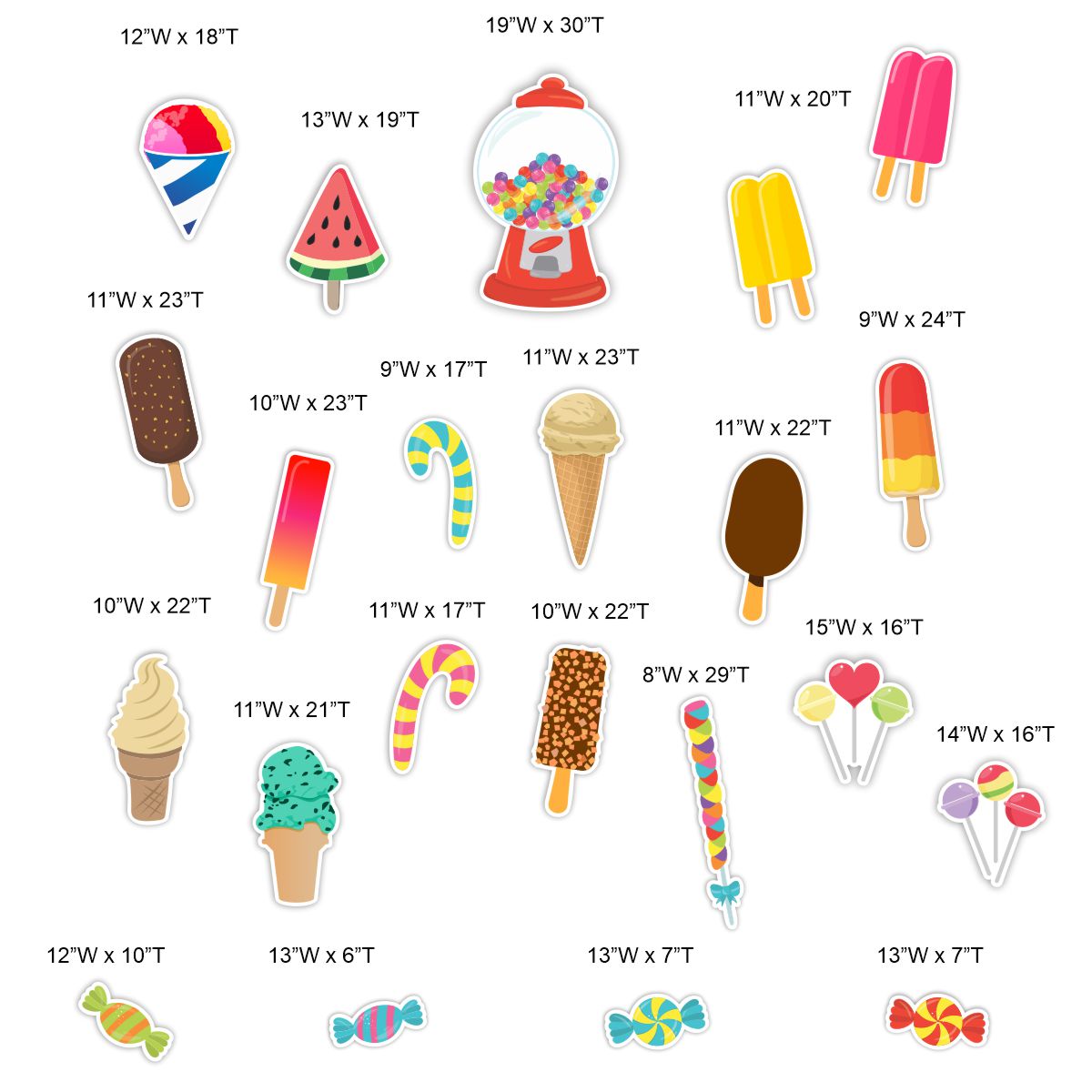 Sweet Treat Bundle Set - 4' x 8' Sheet Facebook Member Exclusive! | SignWay