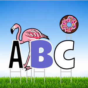 yard letters and yard cards – SignWay & Electrical