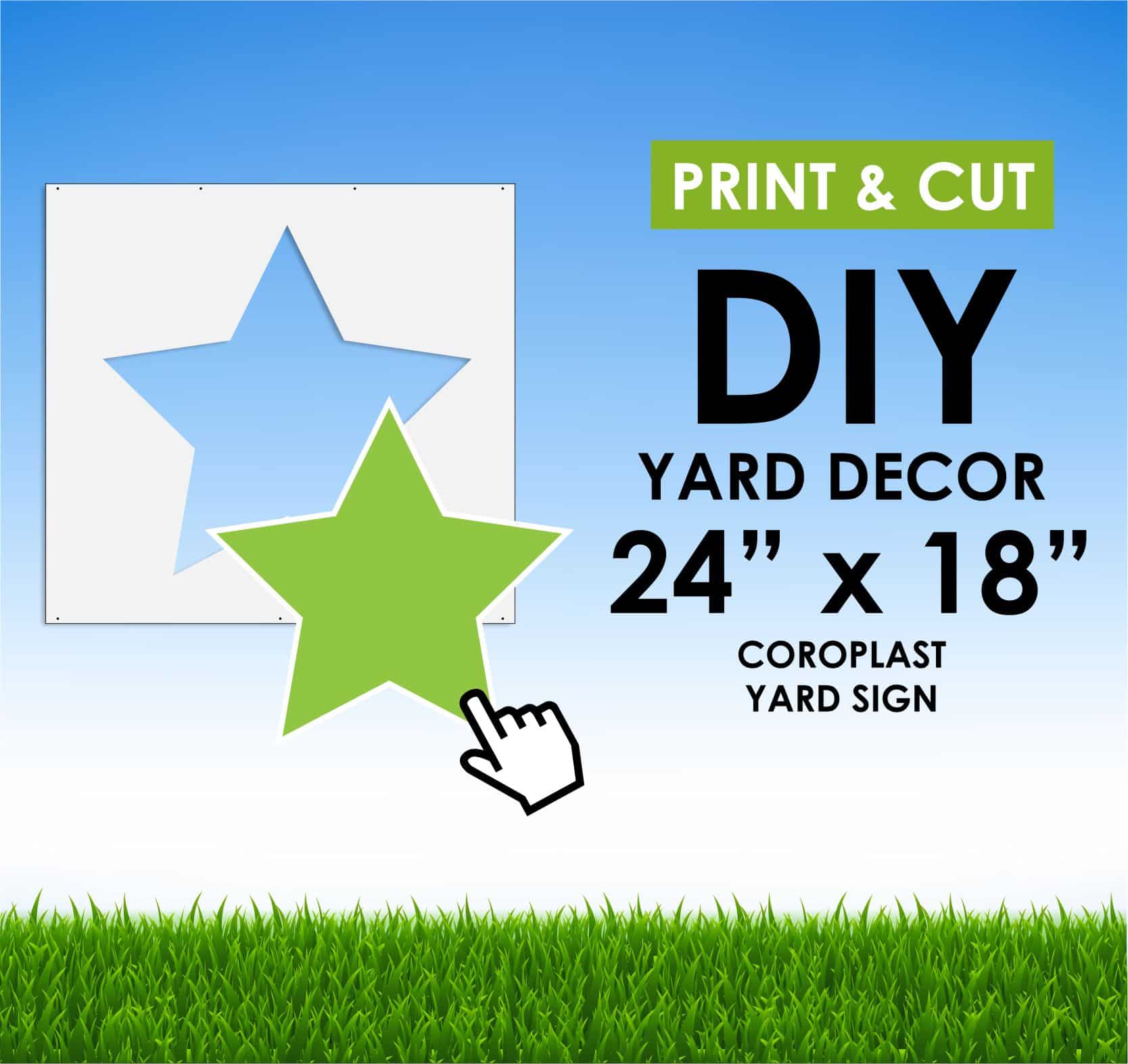 DIY 24″ x 18″ Sheet – Large Format Print and Cut | Designer – SignWay ...