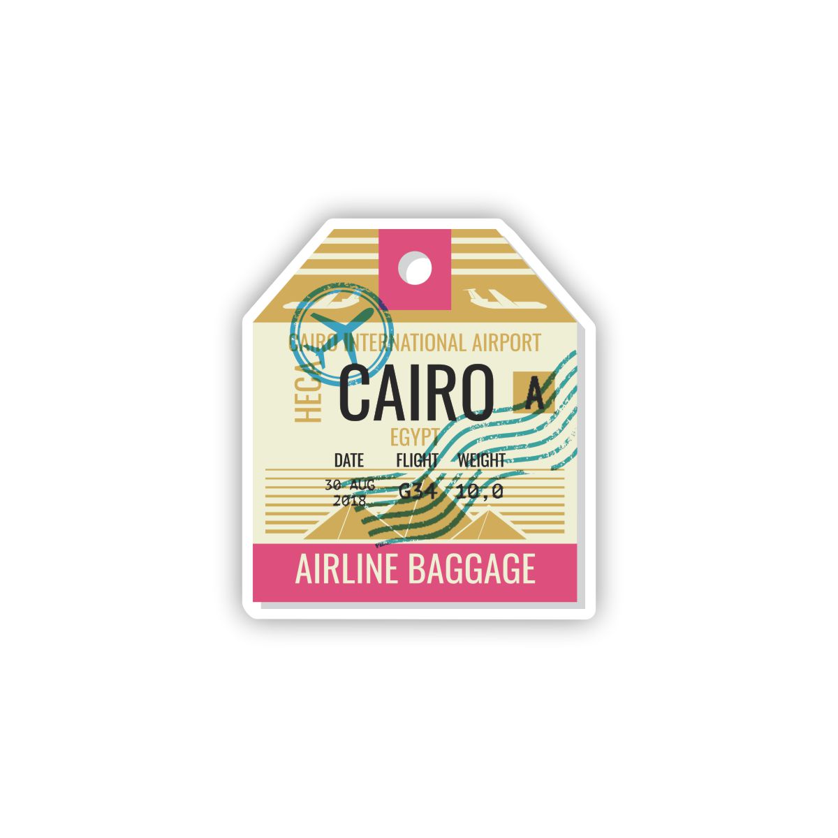 Cairo Destination Luggage Tag | Yard Signs | SignWay