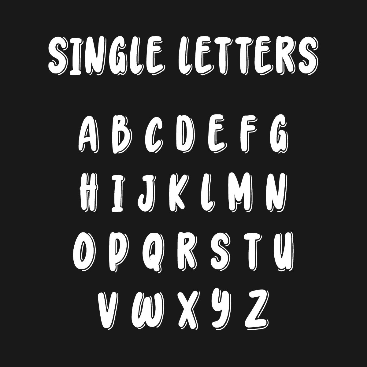 Single Letters Grobold Font | Yard Letters SignWay