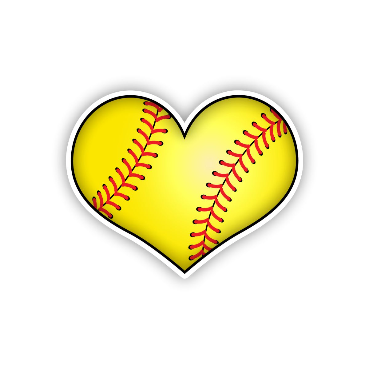 Softball Heart | Religious Decor | Yard Card | SignWay