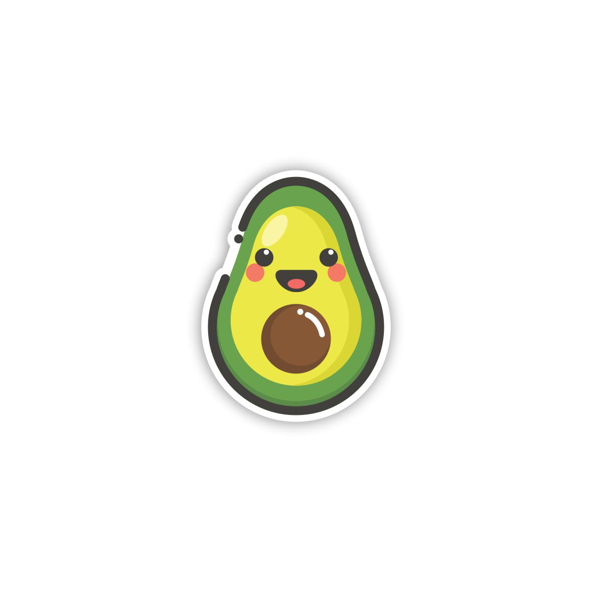 Happy Avocado | For Yard Decor | Yard Card | SignWay