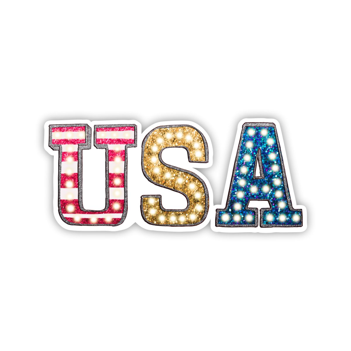 USA Lights | Quick-Flash | For Yard Decor | Yard Cards | SignWay