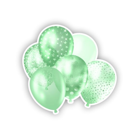 Mint Green Glitter Balloon Bouquet | For Yard Decor | SignWay