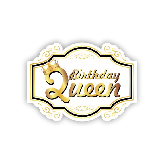 Gold Birthday Queen | Happy Birthday | For Yard Decor | SignWay