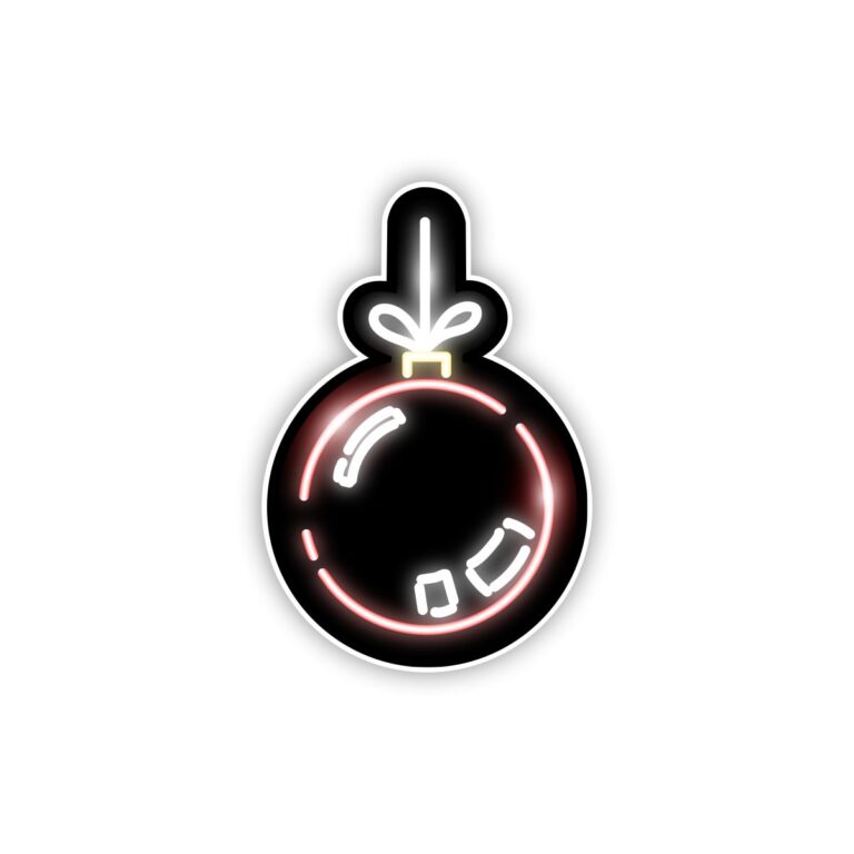 Neon Ornament 2.0 | Add On Yard Decor | Yard Card Art | SignWay