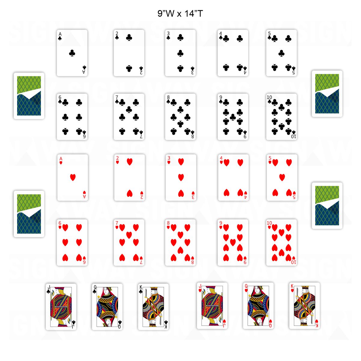 Playing Cards 2.0 | Full Sheet Bundle | Yard Decor | SignWay