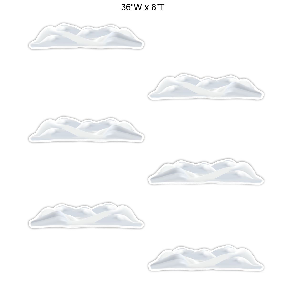 Snow Set | For Yard Decor | Half Sheet Bundle | SignWay