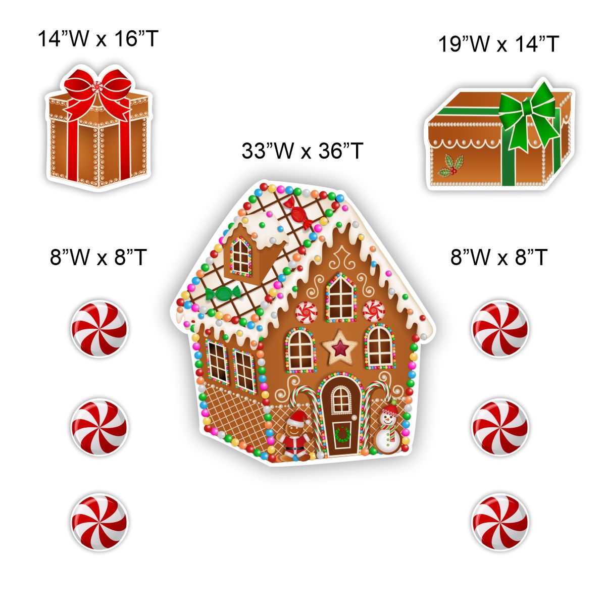 Gingerbread House Set 4.0 | Half Sheet Bundle | SignWay