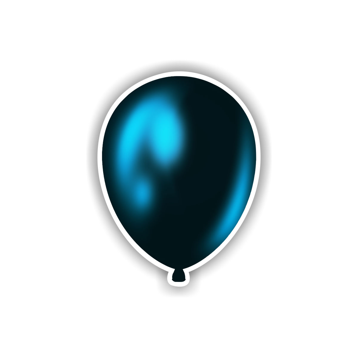 Neon Cerulean | Single Balloons | Add-On Yard Decor | SignWay