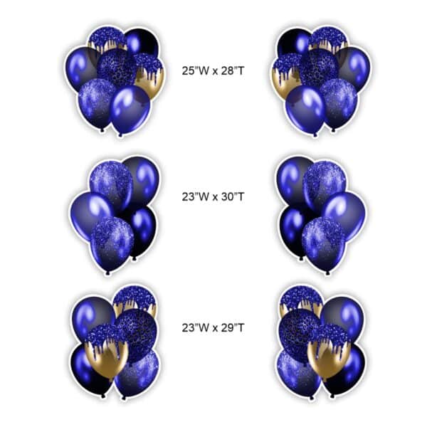 Deep Blue Balloon Bouquet Bundle | Full Sheet Bundle | SignWay