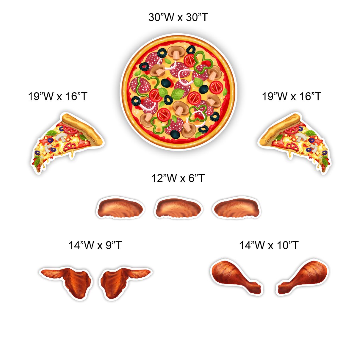 Pizza Bundle | 4′ x 4′ Bundle – SignWay & Electrical