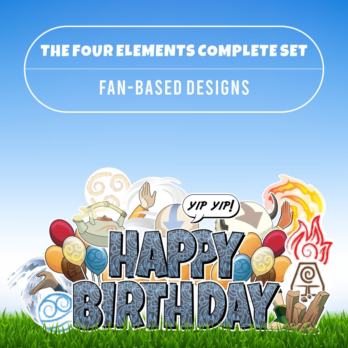 The Four Elements HBD Set | Fan-Based Designs | SignWay