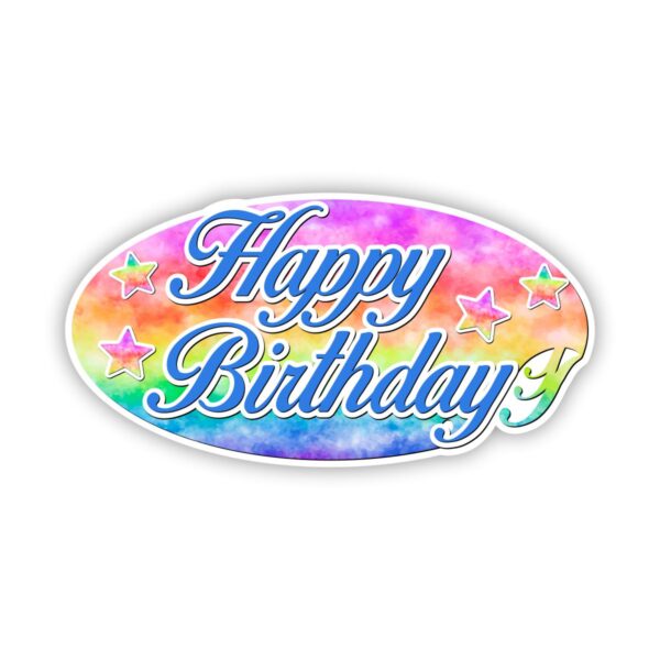 Tie Dye Happy Birthday | Quick-Flash | For Yard Decor SignWay
