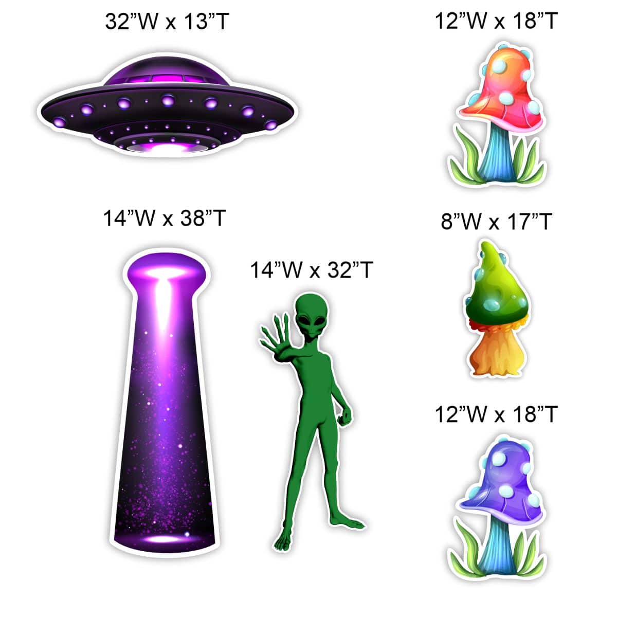 Alien Invasion | Add on | For Yard Decor | Yard Card | SignWay