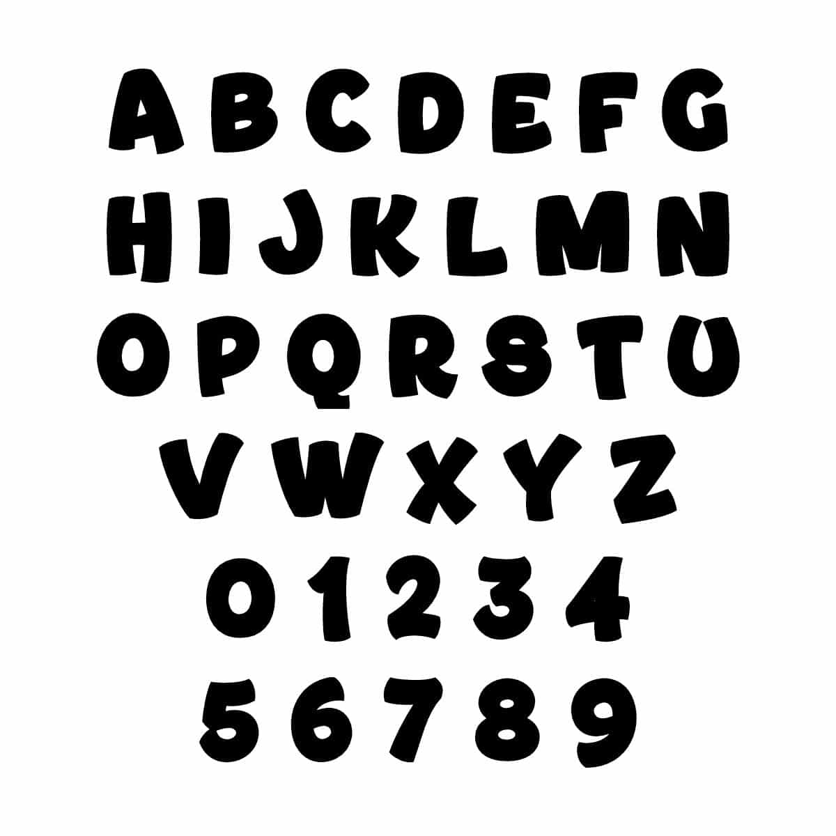 Single Letters – Bouncy Font | Pick Your Fill | 18″, 22″, 24", 36 ...