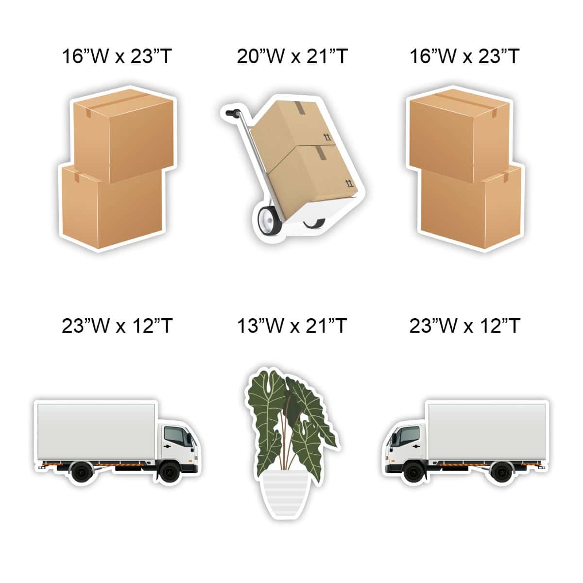 Moving | Half Sheet Bundle | For Yard Decor | SignWay